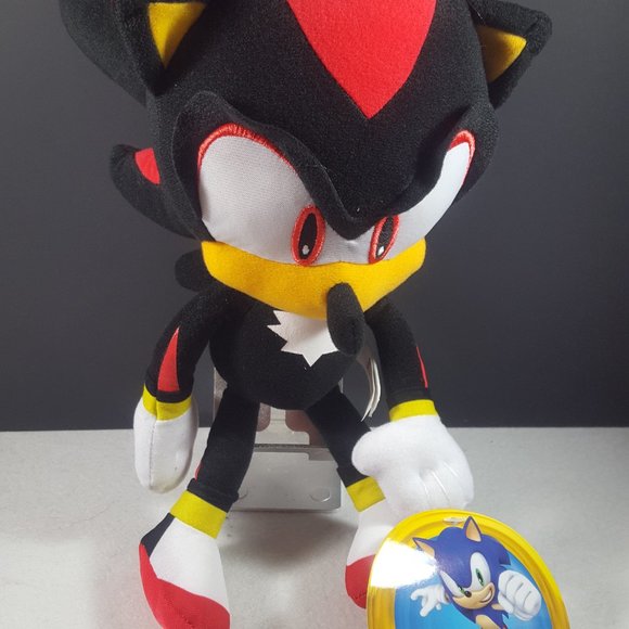 Sega | Toys | Sonic The Hedgehog Video Game Shadow Black Plush Stuffed ...